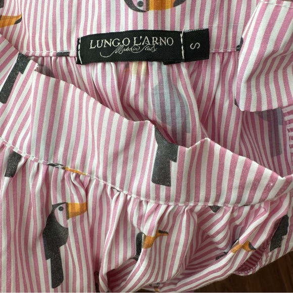 Lungo L’Arno | Dresses | Lungo Larno Toucan Bird Halter Dress | Poshmark